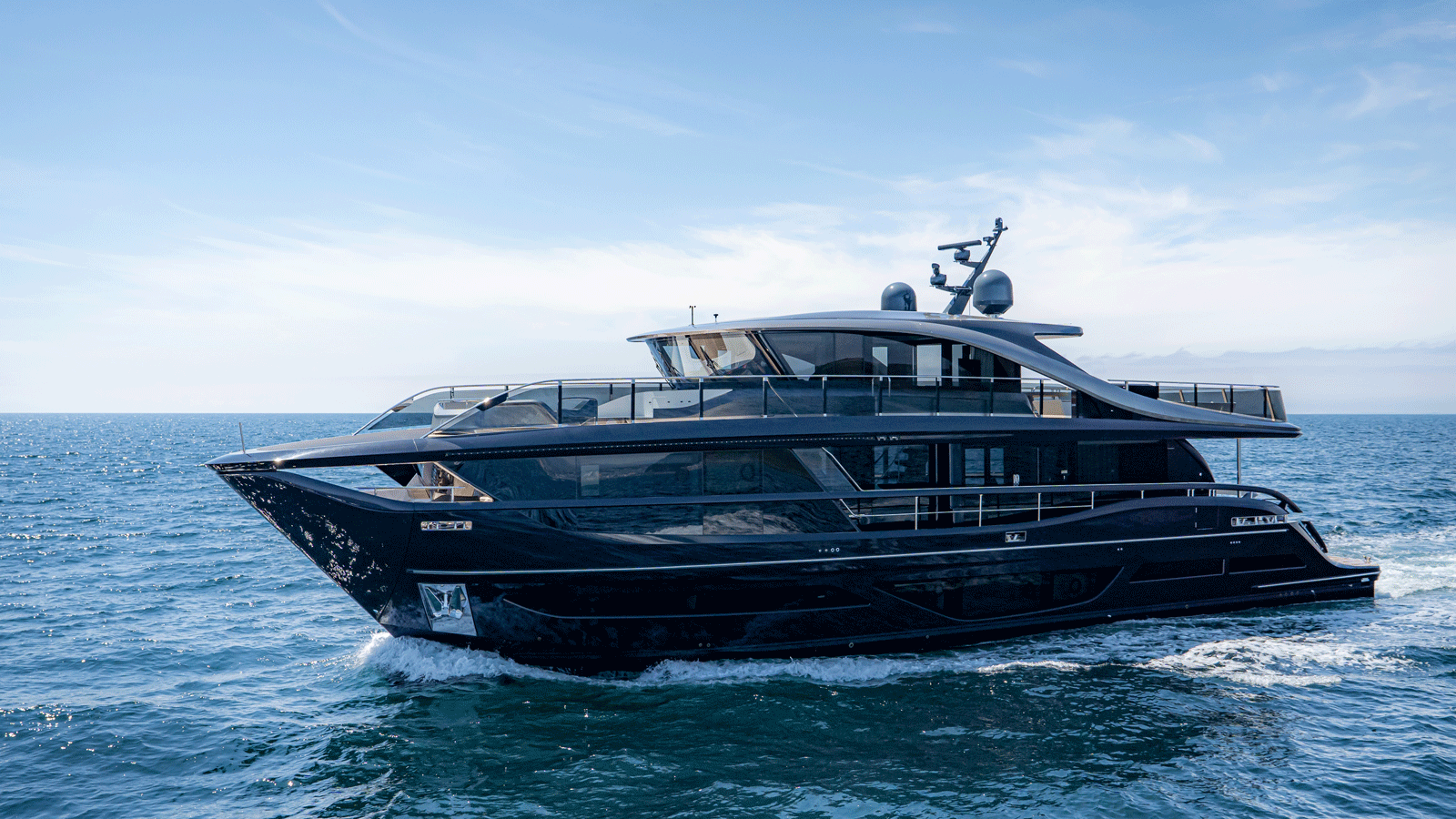 First Princess X95 Yacht Spotted on Sea Trials